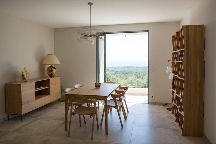 Villa Piscine Chauffée Vue Mer 8 Personnes Born Ve - Sainte-Lucie de Porto-Vecchio