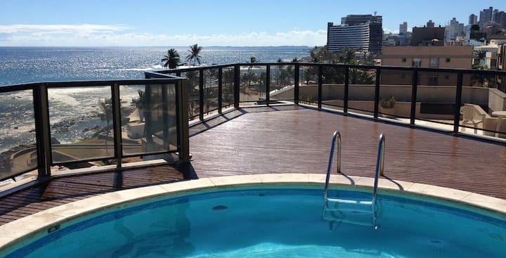 Precioso Flat Frente Ao Mar De Ondina - Rio Vermelho