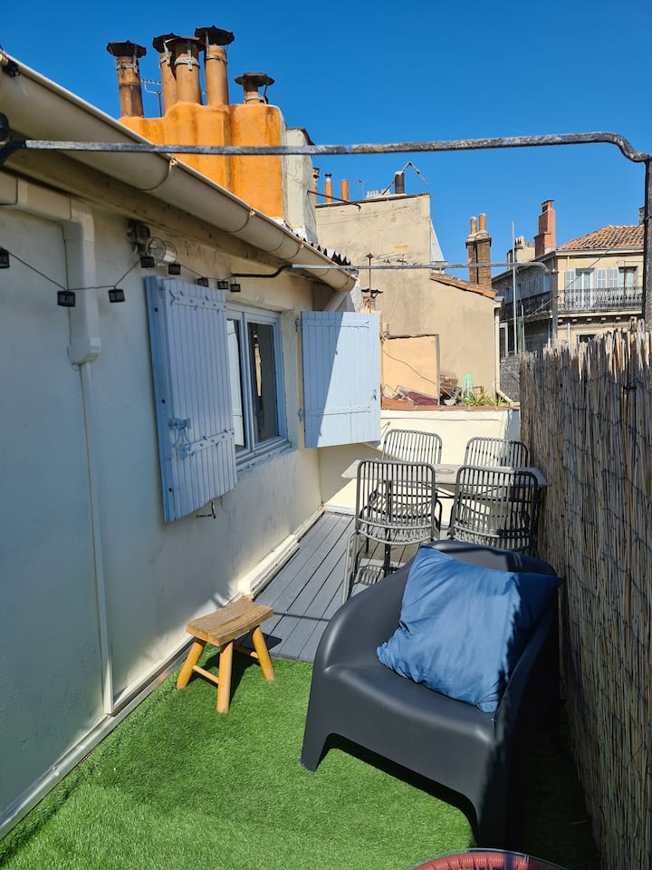 Studio Marseille Centre Terrasse Proche Vieux Port - Marseille