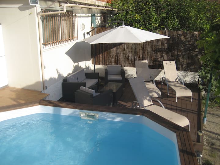 F2 Dans Maison Niçoise Proche Port Piscine/parking - Èze