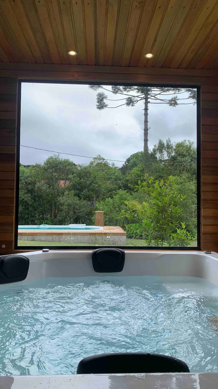 Casa Com Piscina Aquecida E Hidro Em Agudos Do Sul - Campo Alegre