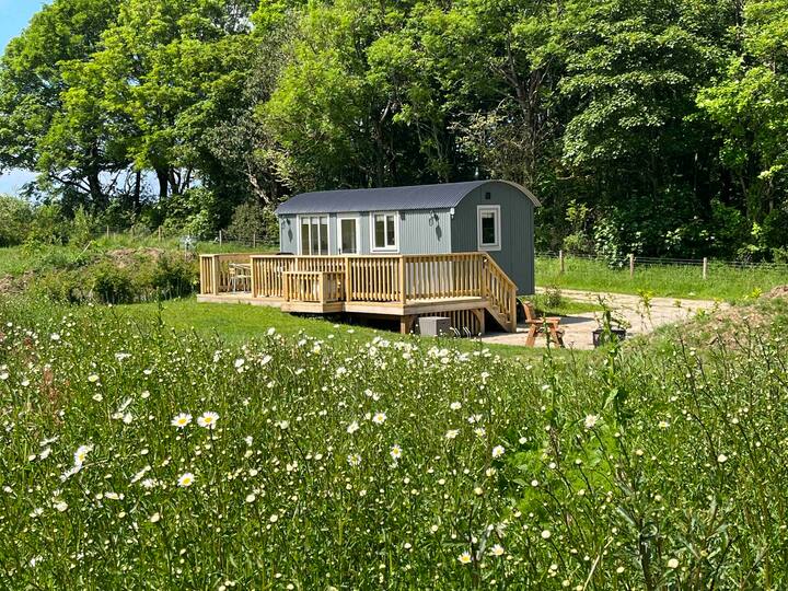 Wren Luxury Shepherd Hut With Private Hot Tub - Yorkshire