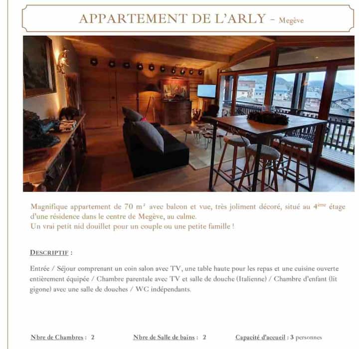 Très Bel Appartement En Plein Centre De Megéve - Le Grand-Bornand