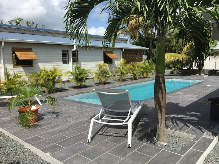 Gîtesti Boëk 1 Chambre, Piscine, Jacuzzi Partagés - Guadeloupe