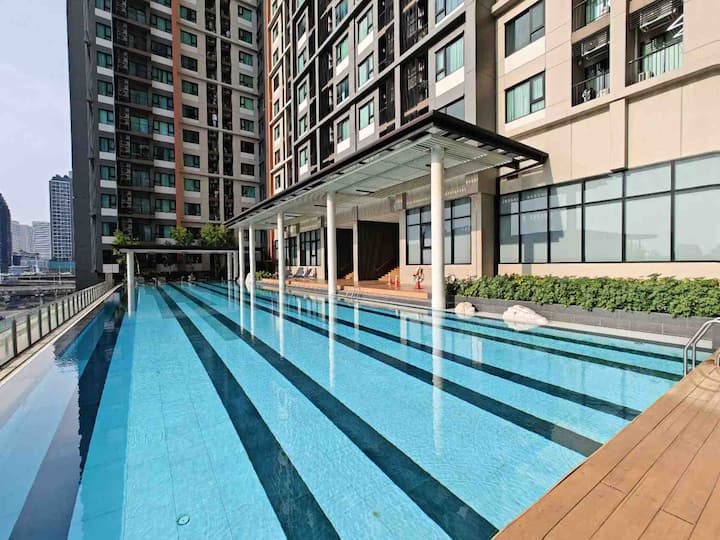 Lifeasoke公寓,50mwalktomrtstation&airportline一室一厅30㎡ - Bangkok