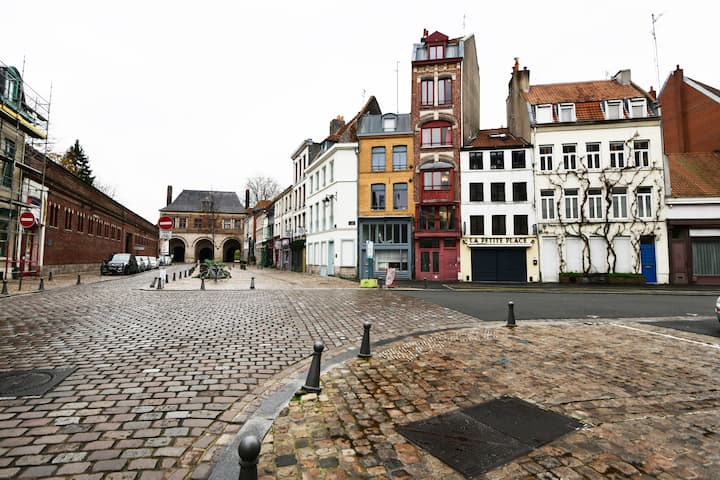 [Vieux-lille] Studio 10 Minutes à Pied Des Gares - Lomme