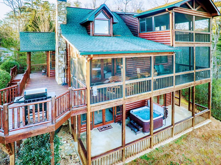 ⭐️Luxury Cabin⭐️minutes To Dwtn Blue Ridge~all Paved - Blue Ridge, GA