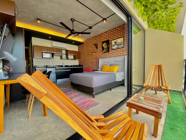 Workstation, Flatscreen,reliable Wifi Near All - Playa del Carmen