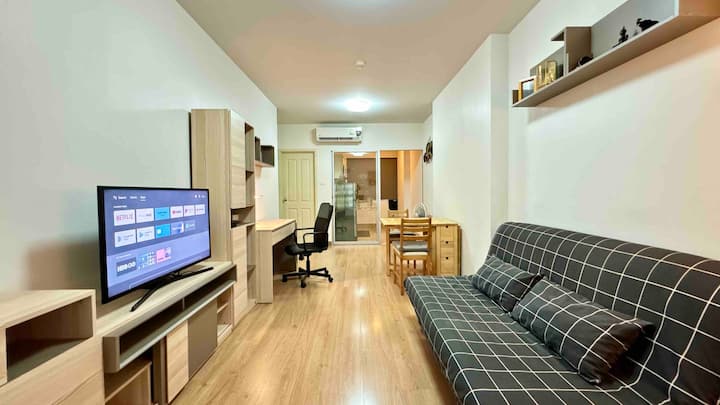 Cozy&spacious 1br 50sqm 1min To Mrt, 20min To Dmk - Pak Kret