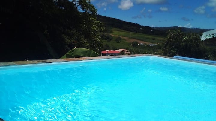 Haut De Villa Avec Piscine Et Vue Panoramique - Martinique