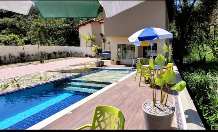 Casa Cond Praia Santiago-maresias Piscina Wi-fi Ac - São Sebastião