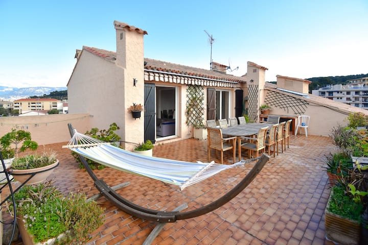 Villa Terrasse Sur Toit Vue Mer - Saint-Mandrier-sur-Mer