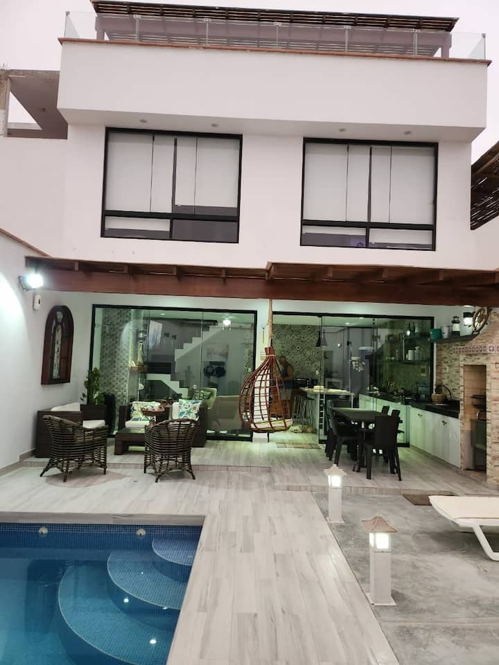 Acogedora Casa De Playa - Quilmaná