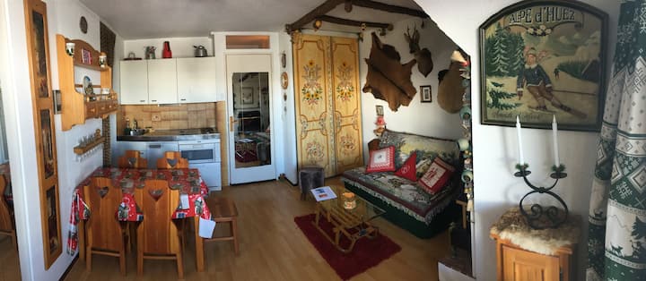 Alpe D'huez: Appt 30m2- 1 Ch - 5 Couchages- Garage - Villard-Reculas