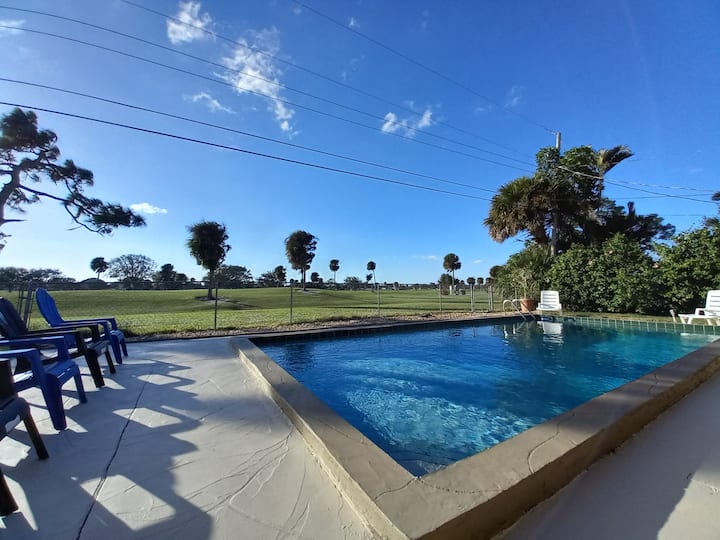 Golffront 4 Bed/3bath Renovated Pool Home Sleeps14 - Melbourne Beach, FL