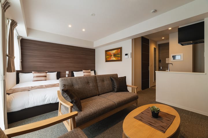 C【28㎡】9min From Mojiko Station | 2 Double Beds - 시모노세키시