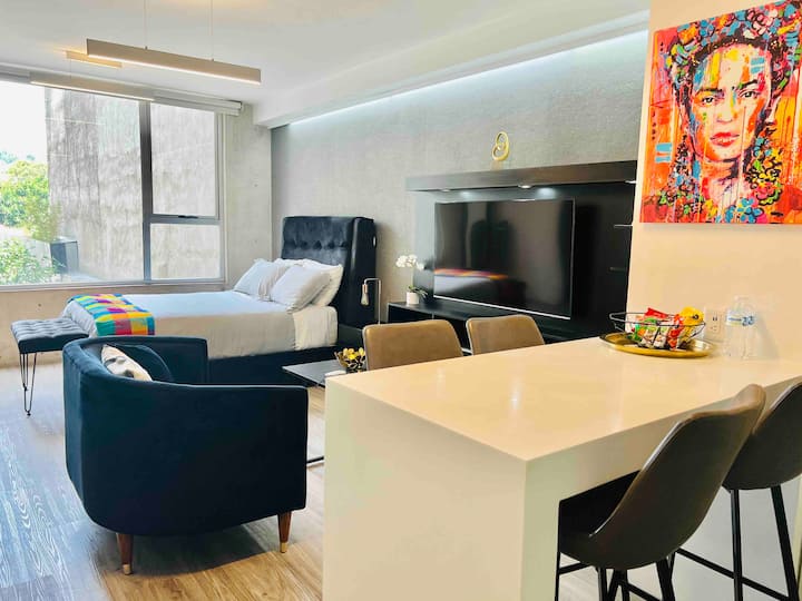 🖤 Of Condesa ⭐Great Location Walk+bike
⭐Gym&pool - Mexico City