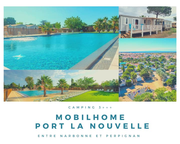 Mobilhome 2ch Climatisation Réversible,  Tv - Sigean