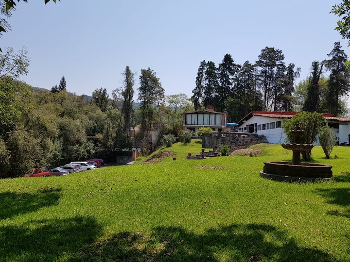 Casagrande+casita+granjardín+fogatero+juegos 19per - Valle de Bravo