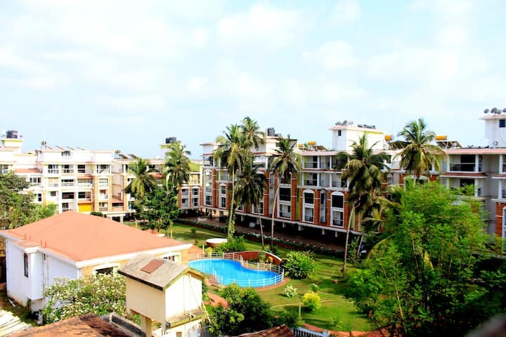 Candolim- Goa. Green Turf Terrace Apartment. - Goa