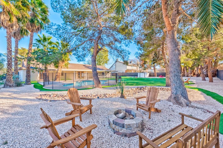 Amazing Vip Villa:) Big Backyard Game Room 1 Story - Las Vegas, NV