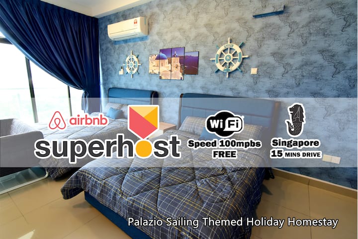 Palazio Sailing Themed Holiday Homestay (4pax) - Ulu Tiram