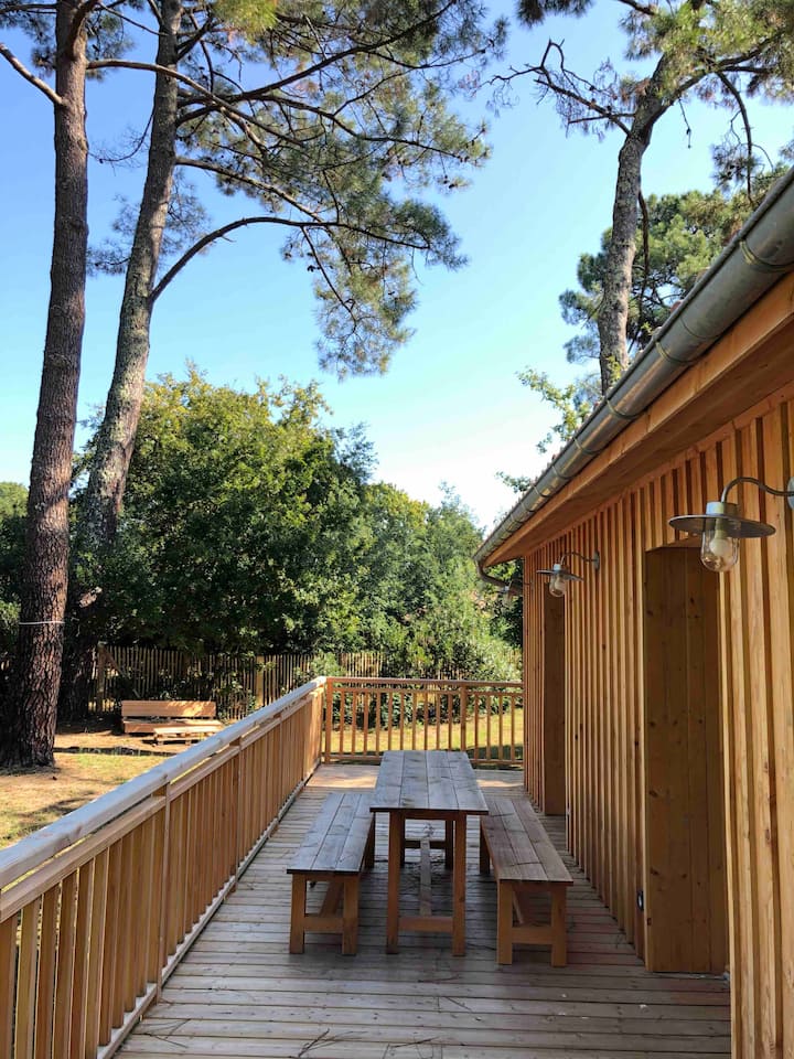 Jolie Maison En Bois Avec Vue Sur La Forêt - Lège-Cap-Ferret