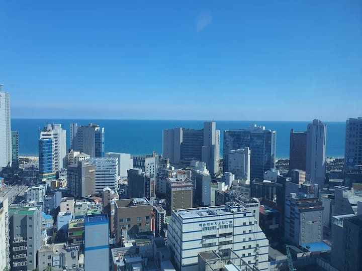 해운대 해수욕장 입구~무료주차,전철앞 오션뷰 감성 프리미엄 호텔 - Busan