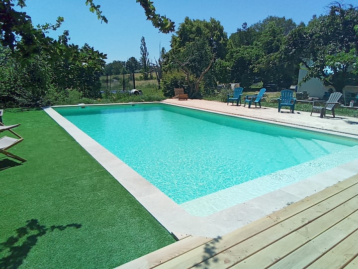 Gite Avec Piscine Et Grand Terrain - Manosque
