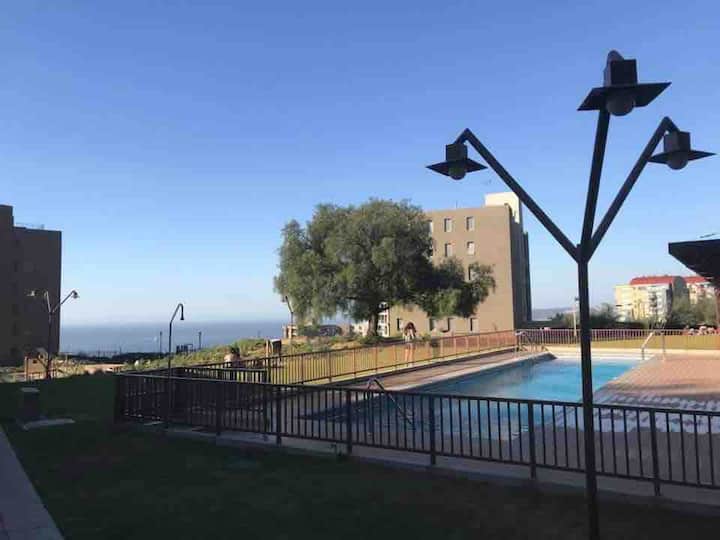 Departamento 3 Dormitorios Viña Del Mar | Piscina - 瓦爾帕萊索
