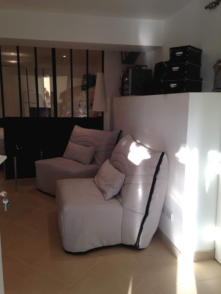 Grand Studio Bas De Villa Cagnes Shop Prom Riviera - Cagnes-sur-Mer