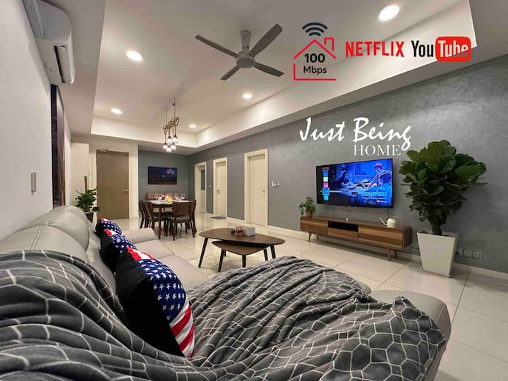 Just Being Home 5pax 1br/1ba 1queen/1single/1sofa - 吉隆坡