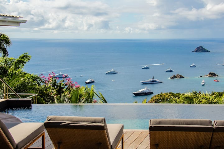 Villa Vague Bleue  | Ocean View - Located In  Exquisite Lurin With Private Pool - Saint Barthélemy