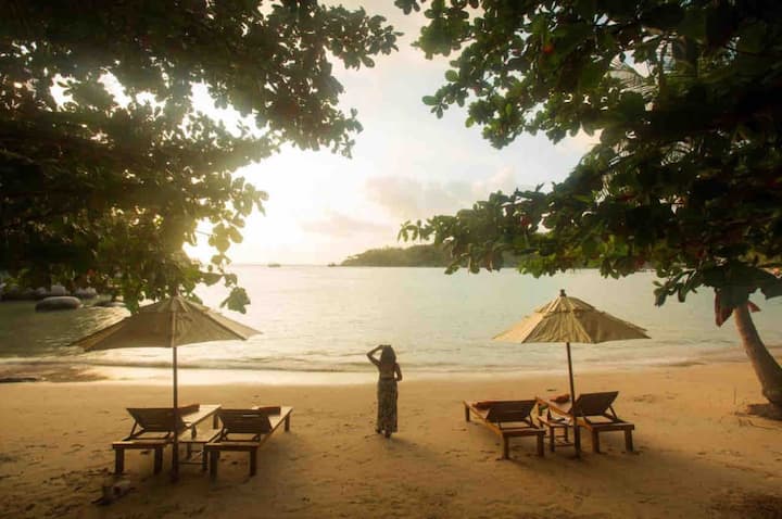 Ocean Front Family Bungalow At Taa Toh Beach - Ko Tao