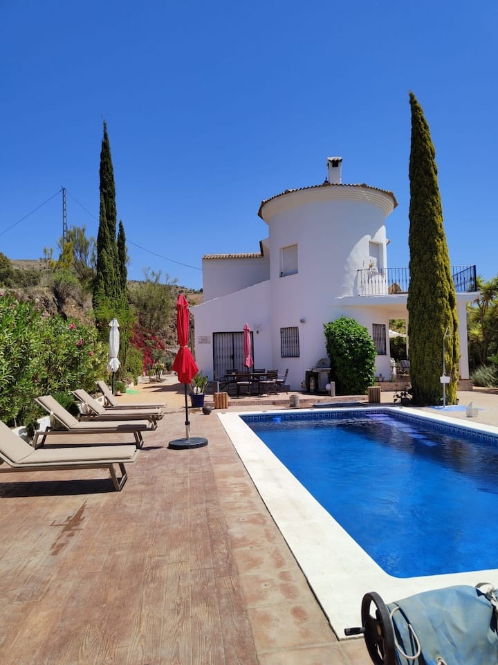 Villa Torre Romantica, Pool Und Bergpanorama - Alhama de Granada