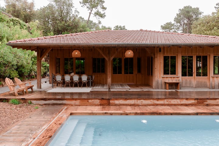 Villa Cap Ferret 100% Bois Avec Piscine Chauffée - Cap Ferret