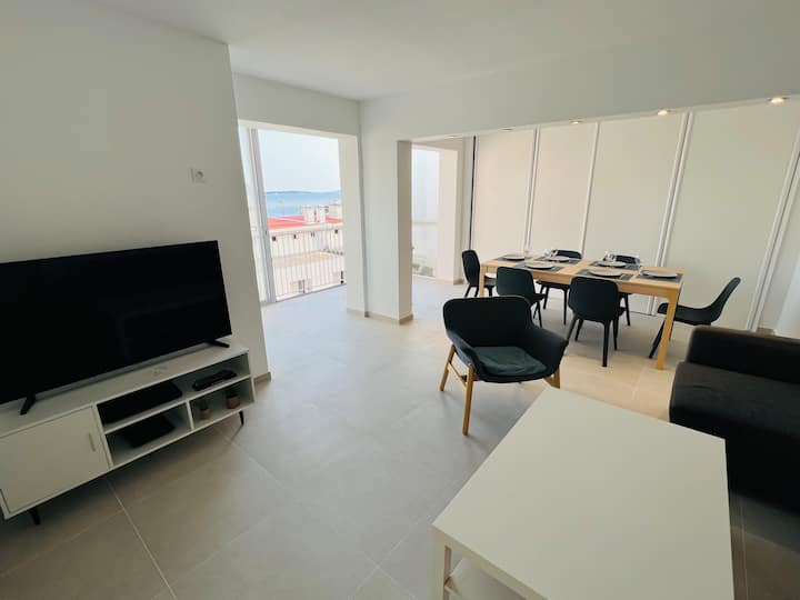 3 Pièces Juan Les Pins Vue Mer 50m Plage - Antibes