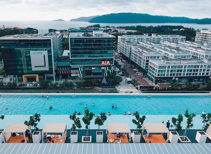 Ideal 4br W/sunset Seaview Pool 四房试观海洋日落无边界泳池 - Kota Kinabalu