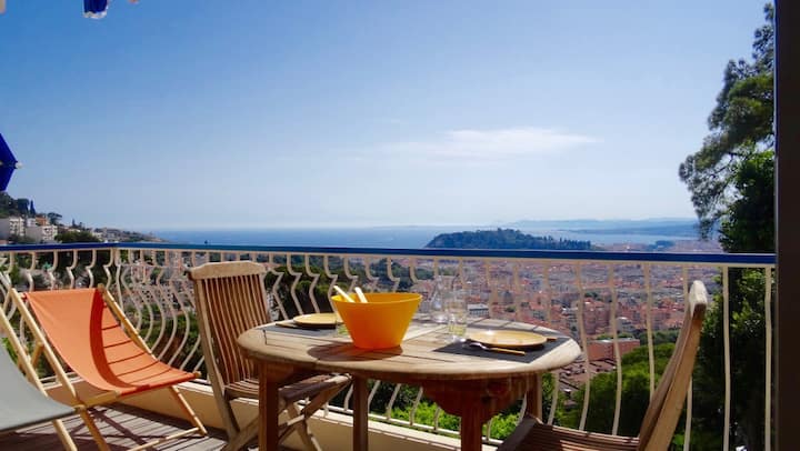 Belle Terrasse  Avec Vue, Climatisation - Nice