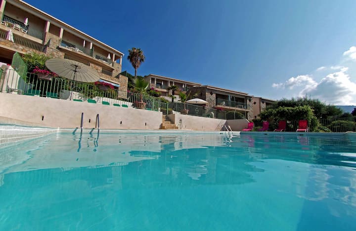 T3 /Balcon /Vue Mer  Résidence Roc E Mare Cargese - Cargèse