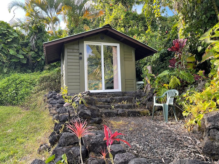 Tiny Oceanview Retreat Cabin - Hawaii