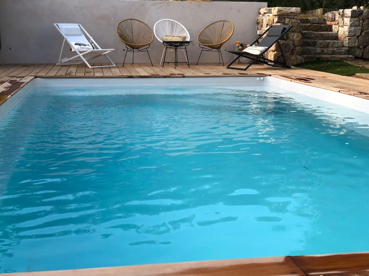 Maison Et Piscine Au Calme Dans Village Provençal - Grasse