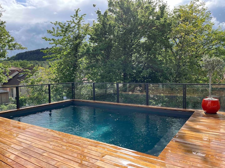 Maison Spacieuse Avec Piscine - Châtel-Guyon