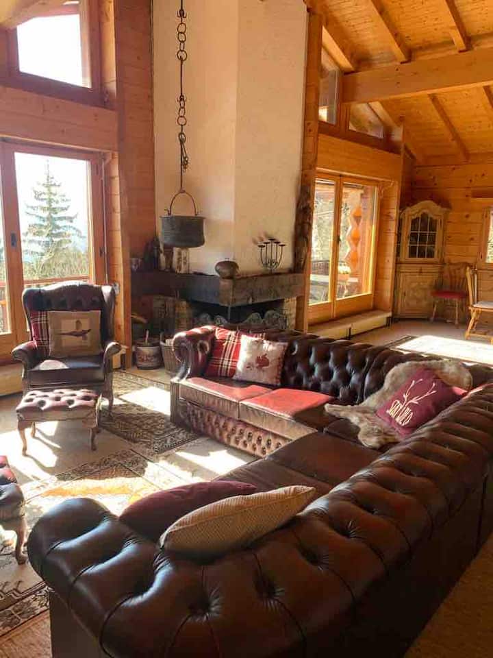 Joli Chalet «Marianne» Avec Sauna, Bel Aménagement - Anzère