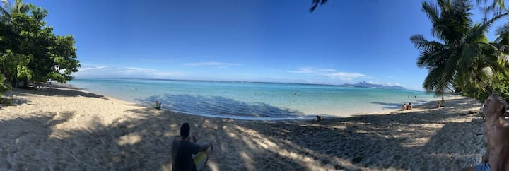 Bungalow Tout Confort Avec Accès Privé à La Plage - Tahiti