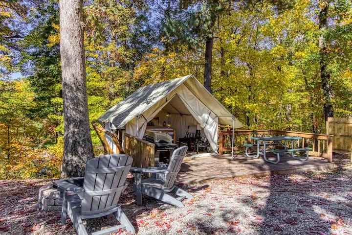 Unique Getaway Glamping Tent-Pool Access-Golf Cart - Tents for Rent in ...