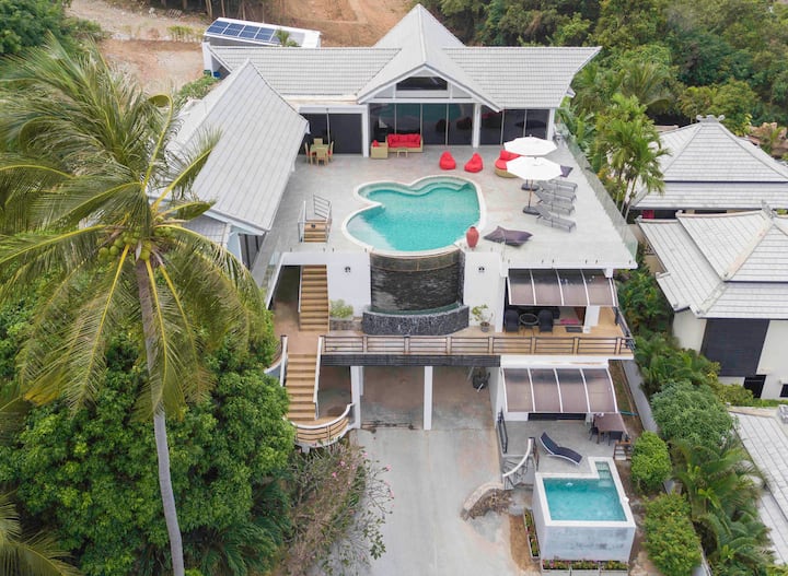 Naamtao Villa - 6 Or 8 Bedrooms - Sea View - Ko Samui