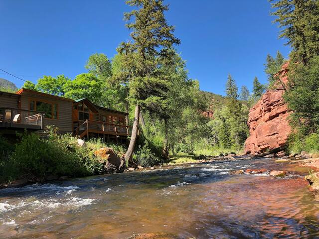 ️ of the Frying Pan River | Views from every room - Cabins for Rent in ...