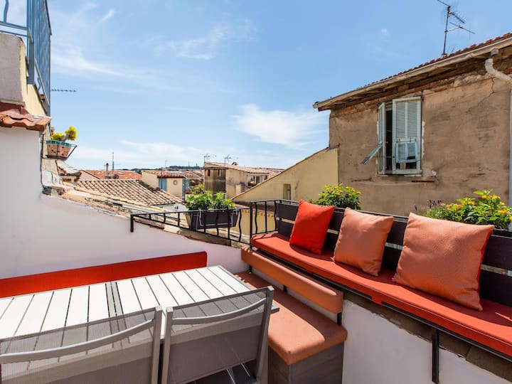 Luxurious 2-beds House In Old Antibes, Terrace - Antibes