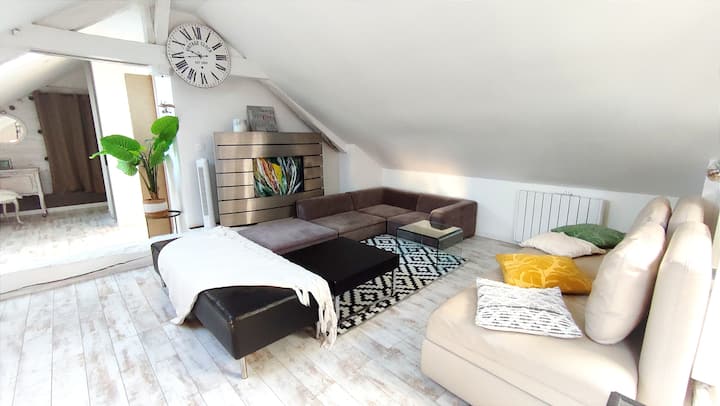 Loft Atypique 4 à 6 Pers Parking Plublic Gratuit - Aix-les-Bains